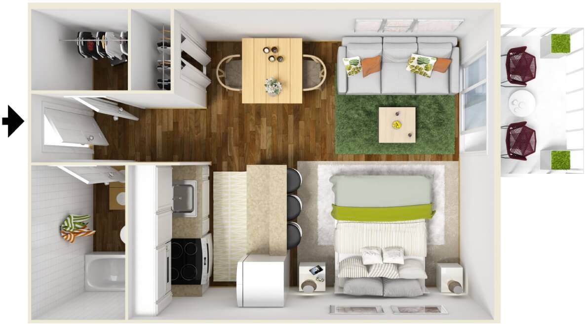 Studio, 1 & 2 Bedroom Apartments in Tempe, AZ
